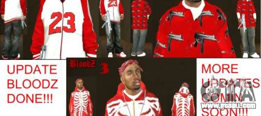 Replacement of the Ballas Bloodzzz for GTA San Andreas
