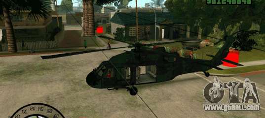 Blackhawk UH60 Heli for GTA San Andreas