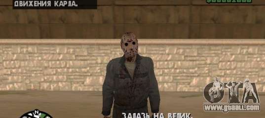 Jason Voorhees for GTA San Andreas