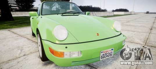 Porsche 911 (964) Cabrio for GTA 4