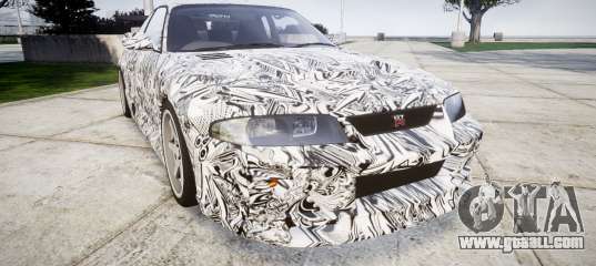 Nissan Skyline GT R33 1996 Sharpie for GTA 4