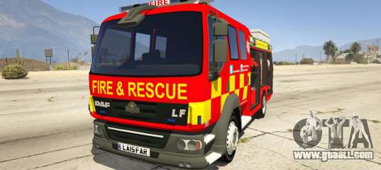 DAF Lancashire Fire & Rescue Fire Appliance for GTA 5
