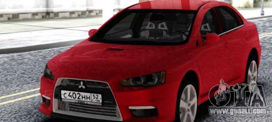 Mitsubishi Red Lancer 10 for GTA San Andreas