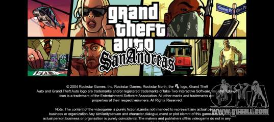 Loading screens in HD for GTA San Andreas