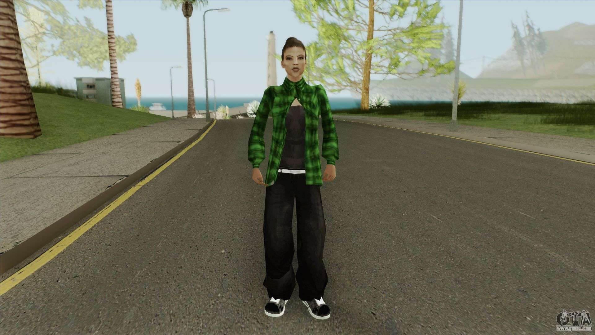 Gang Girl V2 Grove Street For GTA San Andreas