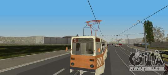 Tram KTM-5M3 from the game City Car Driving for GTA San Andreas