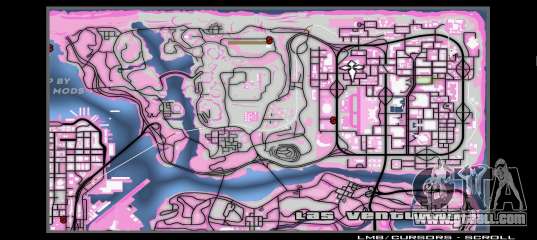 Pink map for GTA San Andreas