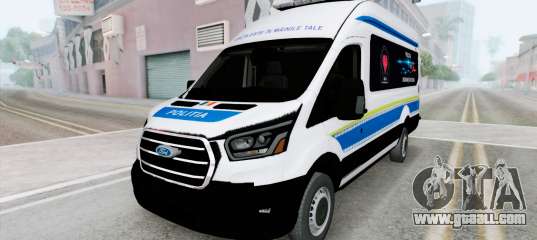 Ford Transit Van L4H3 Politia (V363) 2021 for GTA San Andreas